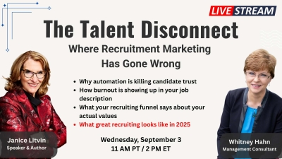 Janice Litvin, Workplace Expert and Whitney Hahn, Leadership Coach to Host “The Talent ...